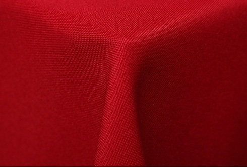 Red Poly - 132″ Rnd | A Classic Party Rental