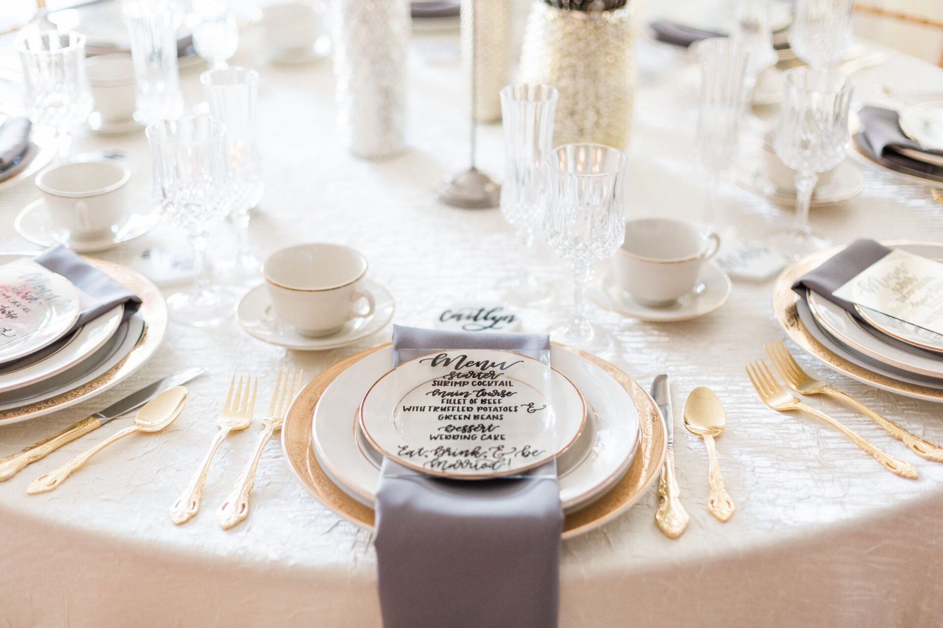 Classic Gold Tablescape | A Classic Party Rental