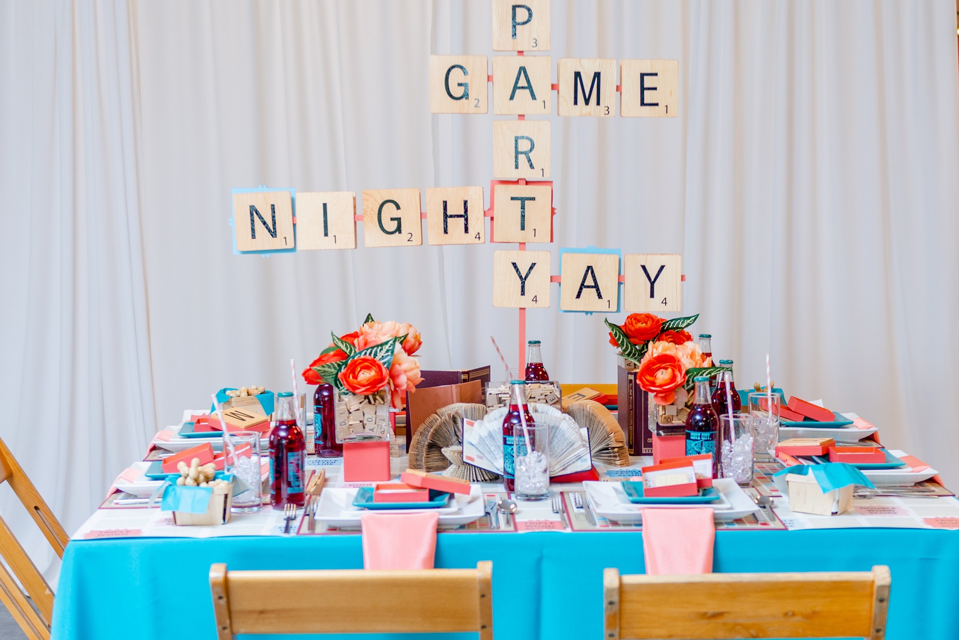 Game Night Tablescape | A Classic Party Rental