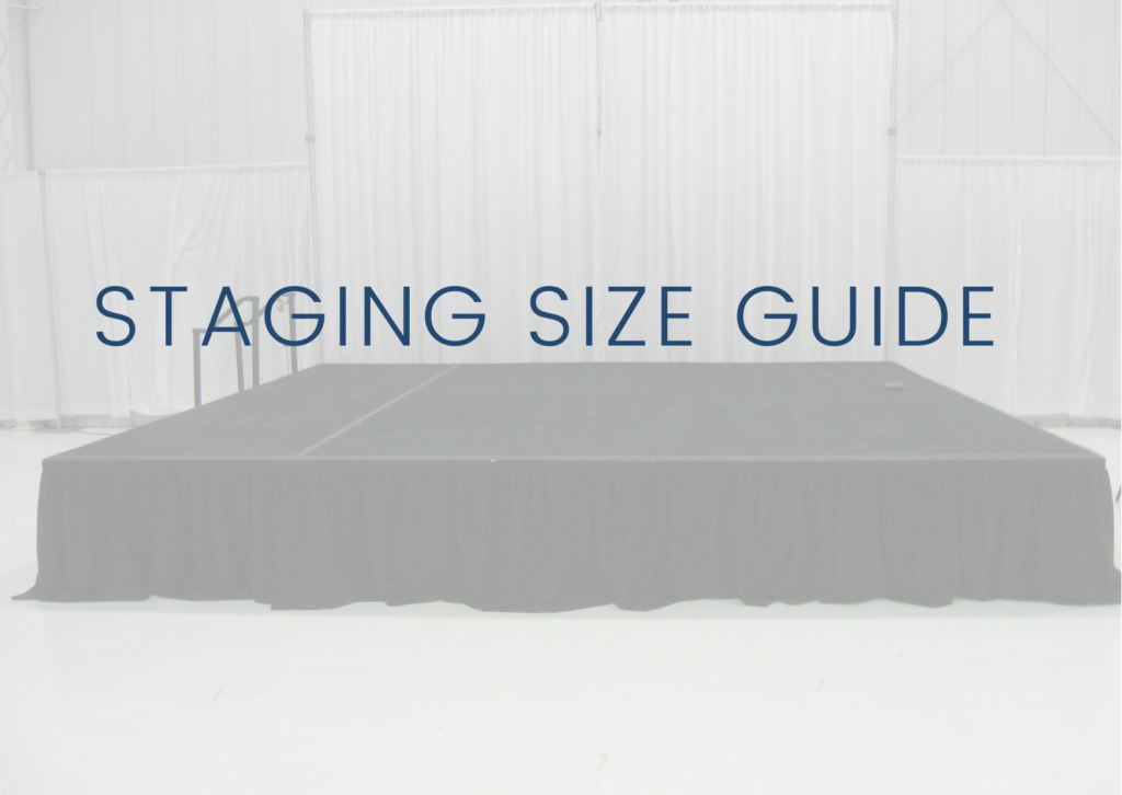 Staging Size Guide | A Classic Party Rental