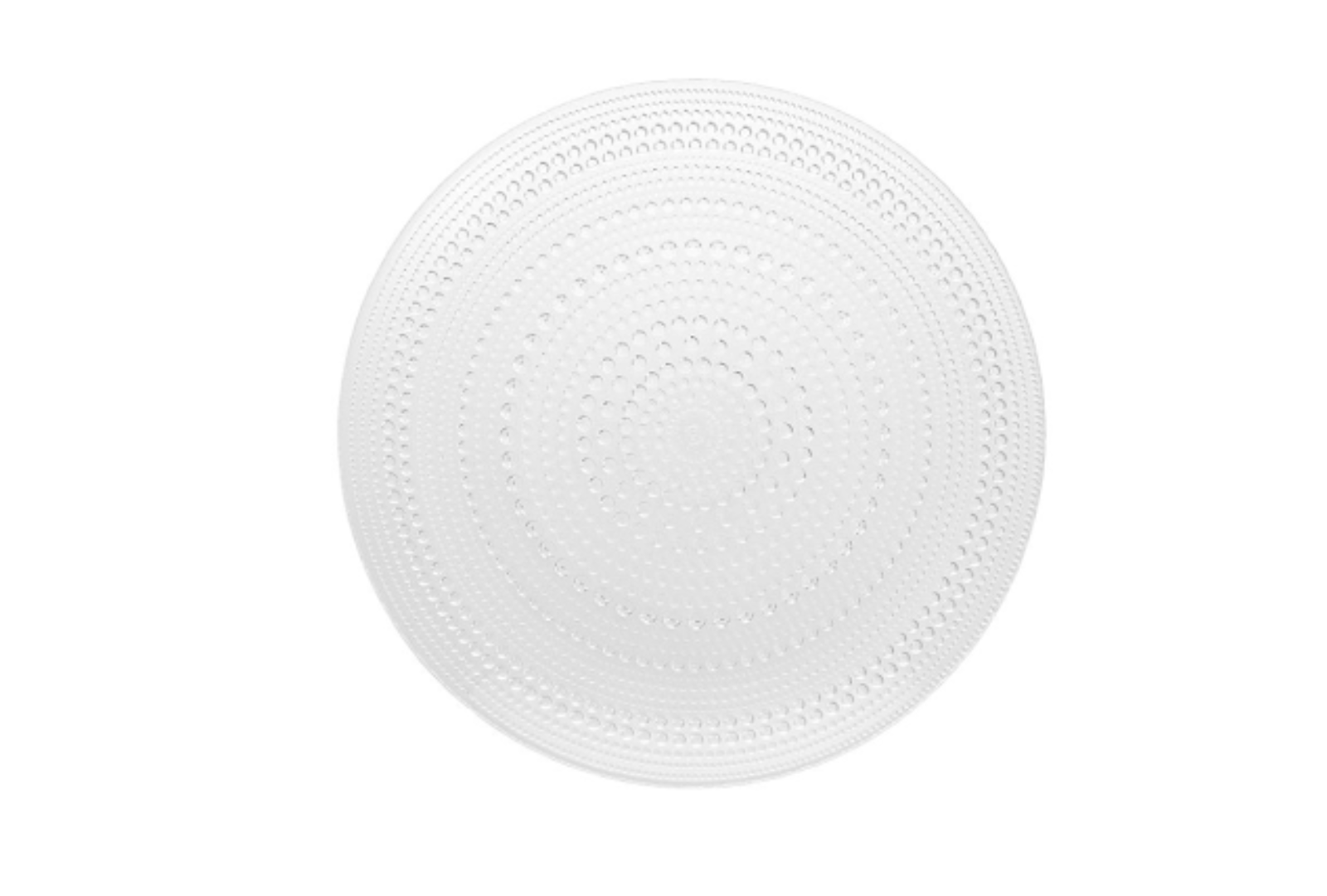 Jupiter Clear Charger | A Classic Party Rental